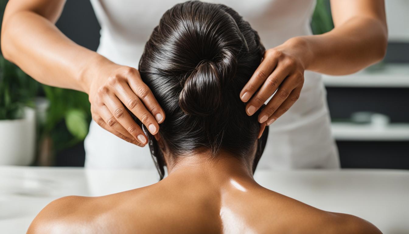 How do you apply castor oil to your scalp?