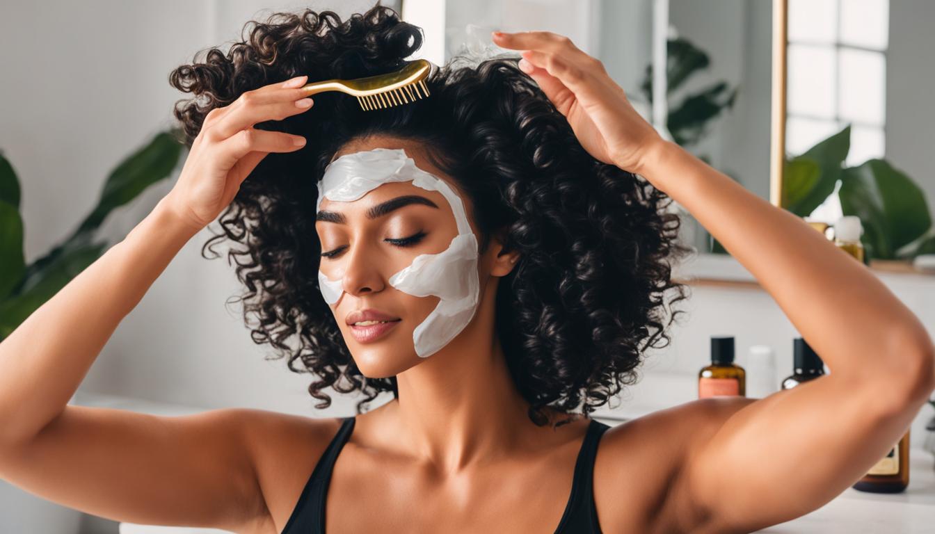 How long do you leave castor oil hair masks in?