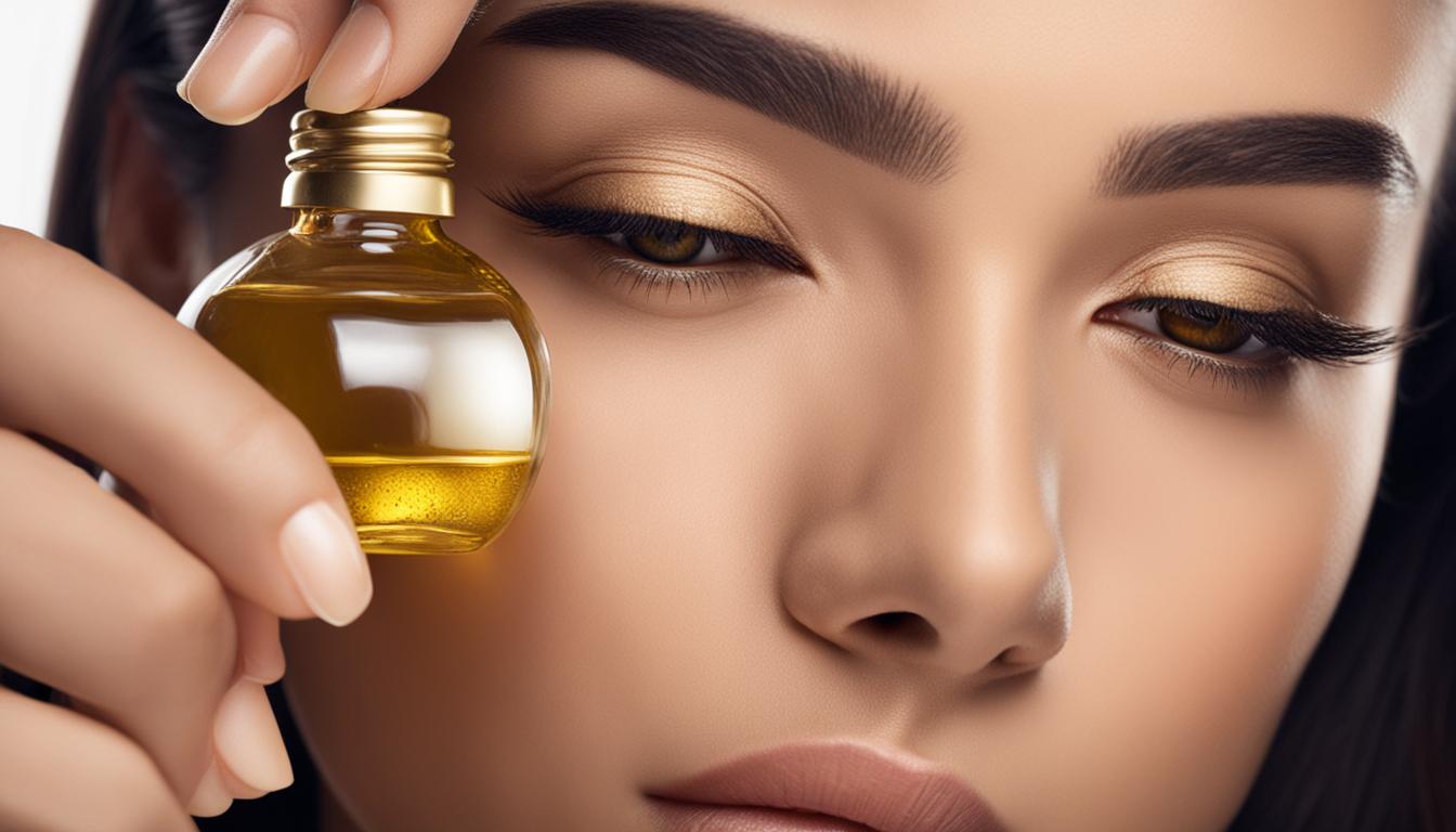 How long do you leave castor oil on eyebrows?